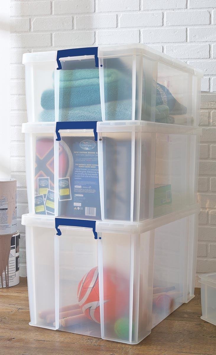 Bankers Box ProStore plastic opbergbox met deksel 36L 3 stuks